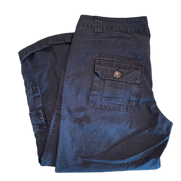 Worn | Pants & Jumpsuits | Worn Brand Cottonspandex Wide Leg Cropped ...